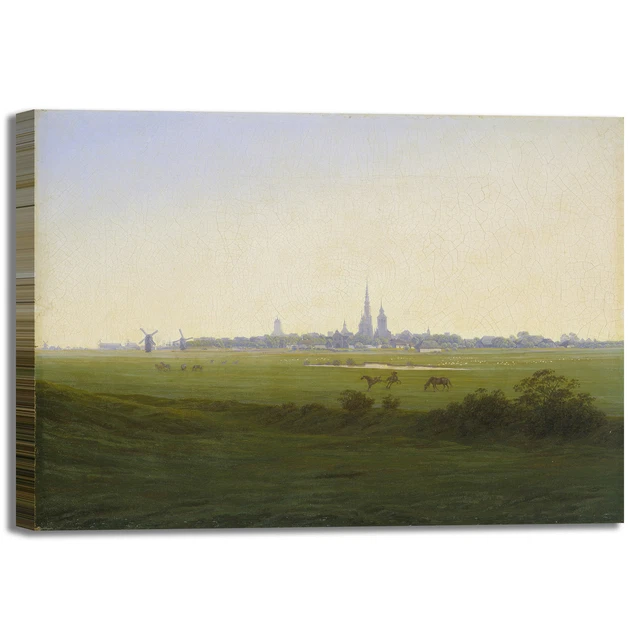 CASPAR PRATI A Greifswald design quadro stampa tela dipinto telaio ...