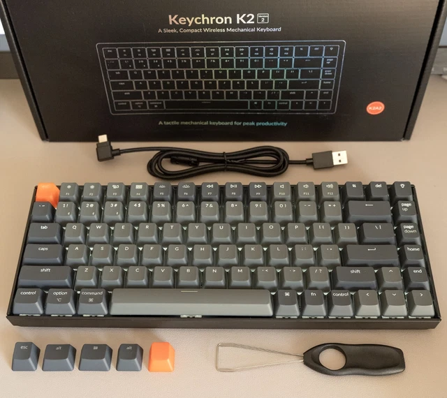 KEYCHRON K2 VERSION 2 - US layout - Tastiera meccanica NUOVA MAI USATA ...