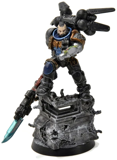 DEATHWATCH CONVERTED CAPTAIN Chapter Master #1 WELL PAINTED Warhammer ...