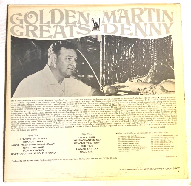 GOLDEN GREATS PAR Martin Denny Lp Greatest Hits Mono Exotica Ultra ...