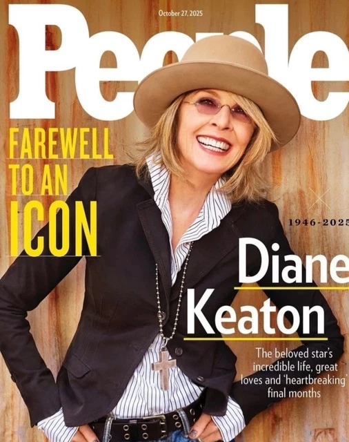 DIANE KEATON 1946-2025 - People Magazine - October 2025 - Brand New £8. ...