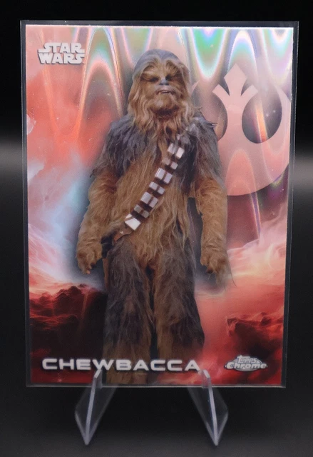 2025 TOPPS CHROME Star Wars - CHEWBACCA Ray Wave Refractor - CHEWWY #23 ...