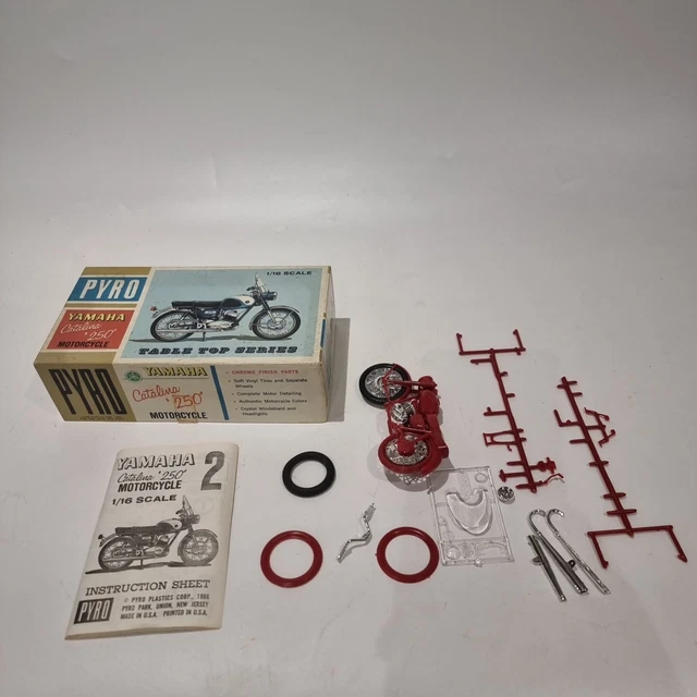 PYRO YAMAHA CATALINA 250 motorcycle model kit 1/16 scale. £26.95 ...