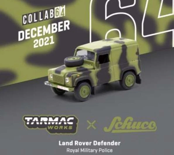 TARMAC LAND ROVER Defender Royal Military Police Camouflage - 1:64 ...