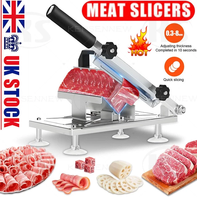 MANUAL MEAT CUTTER Frozen Beef Lamb Mutton Roll Food Sheet Slicer ...