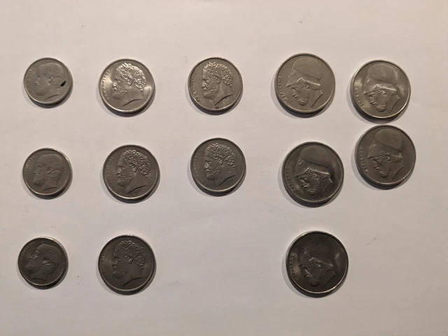 GREECE GREEK APAXMAI Apaxmee Foreign Coin Collection Set Lot £10.00 ...