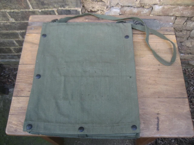 LARGE WW2 JUNGLE Green webbing map case, military vehicle, British Army ...