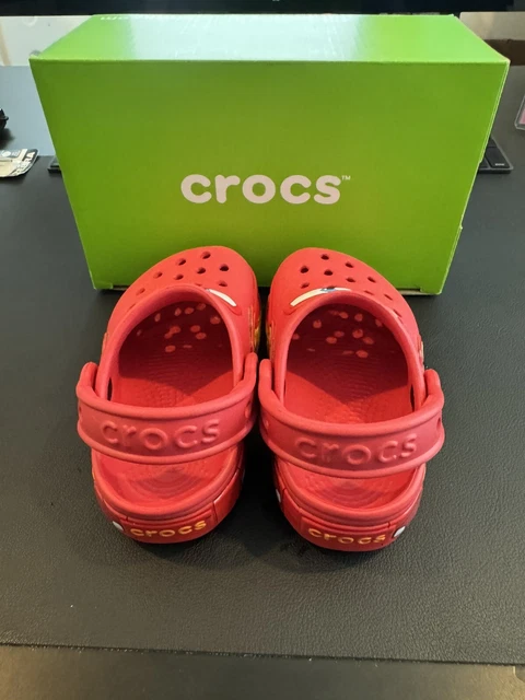 CROCS CLASSIC CLOG Lightning McQueen Crocs Toddler Size 7c 209382-610 ...