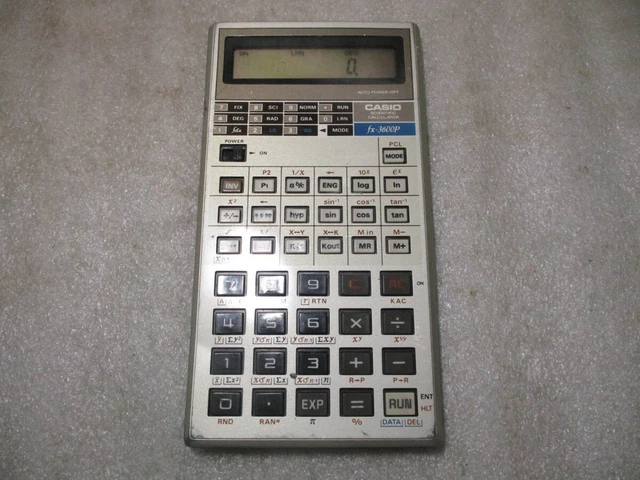 CASIO FX-3600P VINTAGE Scientific Calculator Retro Showa Era Function ...