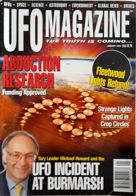 UFO MAGAZINE JAN. 2004 UK Publication "ABDUCTION RESEARCH : FUNDING ...
