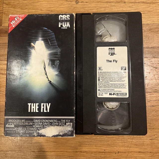 THE FLY VHS CBS FOX 1987 Red Label Horror Cronenberg Free Shipping ...