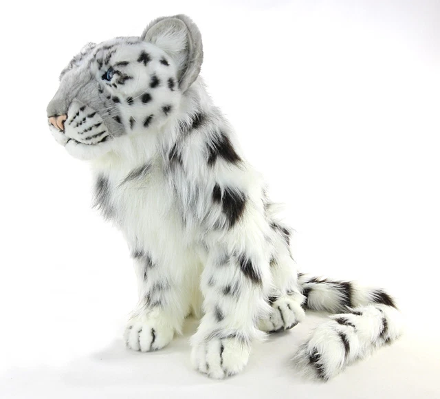 HANSA SNOW LEOPARD Soft Toy Wild Cat 4355 Animal Gift 66cm Lincrafts UK ...