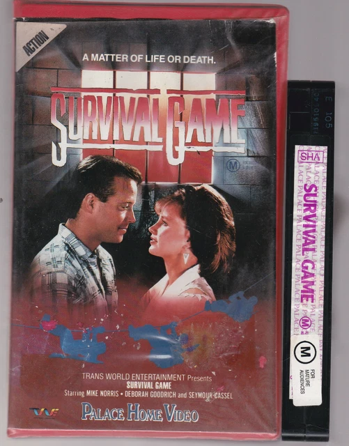 RARE VHS SURVIVAL GAME Video Tape Big Box Ex-Rental CLAMSHELL $15.20 - PicClick AU