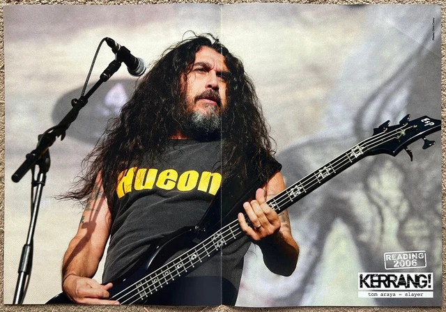 TOM ARAYA / SLAYER - 2006 UK magazine centrefold poster £4.95 - PicClick UK
