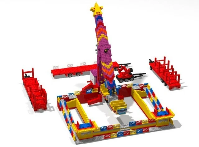 LEGO®, FÊTE FORAINE, Kermis, Funfair, Airwolf instructions/construction ...
