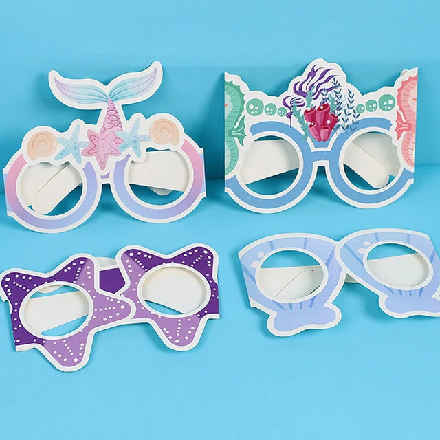 5 PCS CREATIVE Glasses Decorations DIY Eyeglass Frames For Kid Birthday ...