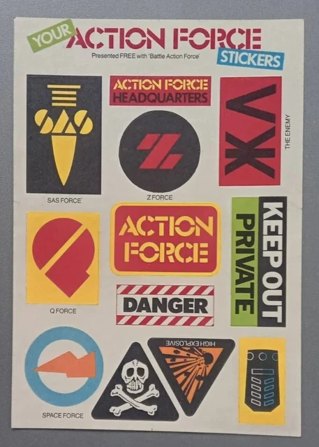 BATTLE ACTION FORCE COMIC WITH FREE GIFT STICKER SHEET 10th NOVEMBER ...