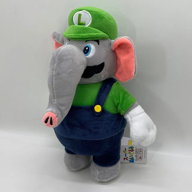 SUPER MARIO BROS. Wonder Elephant Luigi Plush Doll Soft Toy Teddy 11" £ ...