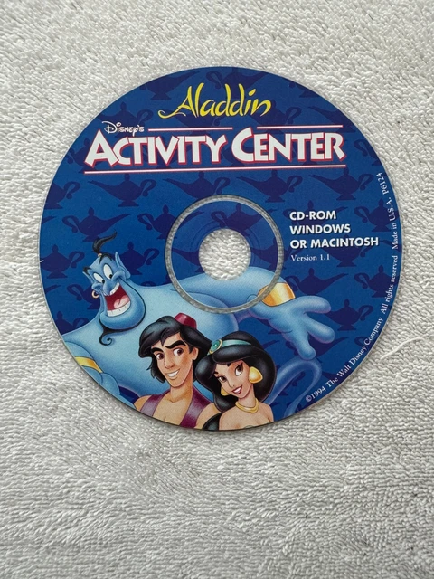 DISNEY'S ALADDIN ACTIVITY Center - 1994 Windows/Macintosh $14.52 ...