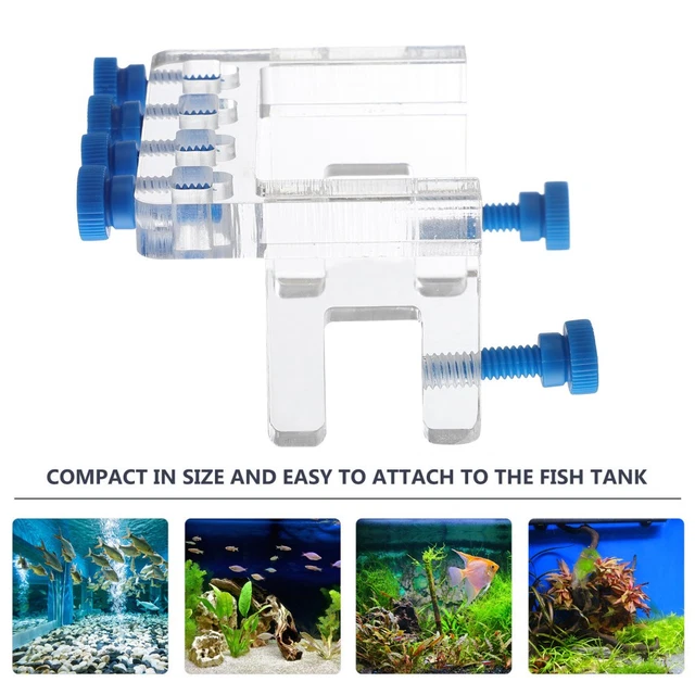 TITRATION PUMP BRACKET Aquarium Pipe Clips Water Fish Tank Hose Holder ...