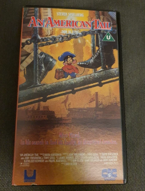 VHS VIDEO TAPE An American Tale PAL 1986 Produced By Steven Spielberg ...