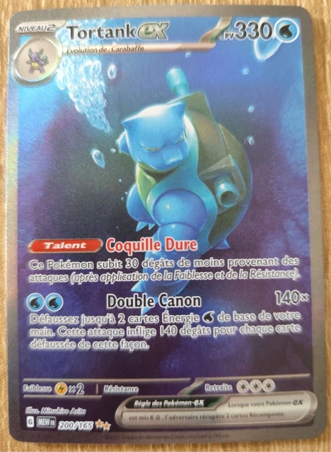 CARTE POKÉMON TORTANK Ex ALT 200/165 - FR - EV3.5/151 EUR 70,00 - PicClick FR