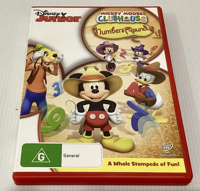 MICKEY MOUSE CLUBHOUSE Numbers Roundup Disney 4 Episodes DVD Region 4 ...