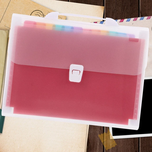 DOCUMENT ORGANIZER FOLDER Portable File Expandable Pocket Folders ...
