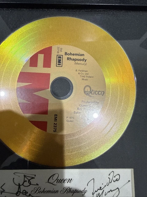 QUEEN BOHEMIAN RHAPSODY LTD GALLERY QUALITY CD FRAMED DISPLAY+FAST ...