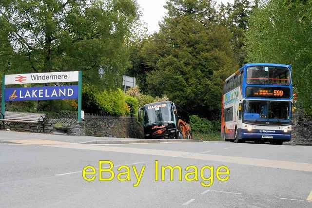 PHOTO 6X4 BUS Leaving Windermere Station Stagecoach in Cumbria 18326 ...