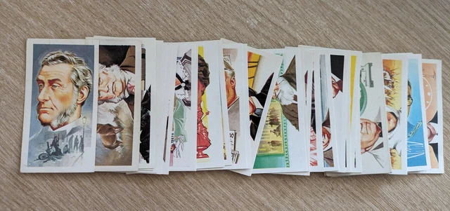 FAMOUS PEOPLE 1869-1969 Brooke Bond Picture Cards Complete Set Loose £0 ...