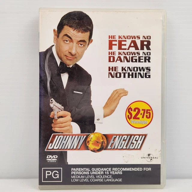 JOHNNY ENGLISH DVD Movie 2003 Peter Howitt Rowan Atkinson Comedy Reg 2 ...
