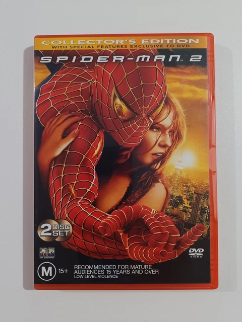 SPIDER-MAN 2 DVD Region 4 GC 2-Disc Set Tobey Maguire Sam Raimi Marvel ...