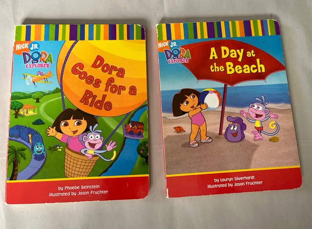 NICK JR DORA the Explorer A Day at the Beach Dora Goes for a Ride Board ...