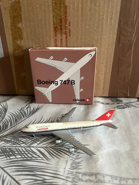 AVION MINIATURE BOEING 747-B Swissair EUR 20,00 - PicClick FR