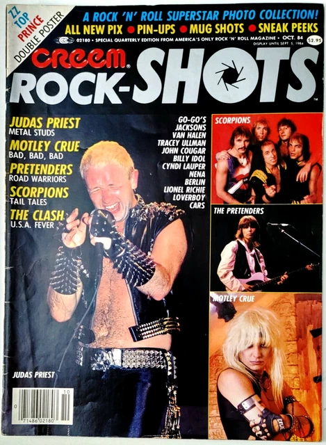 CREEM ROCK SHOTS Magazine October 1984 Judas Priest, Crue, Scorpions ...