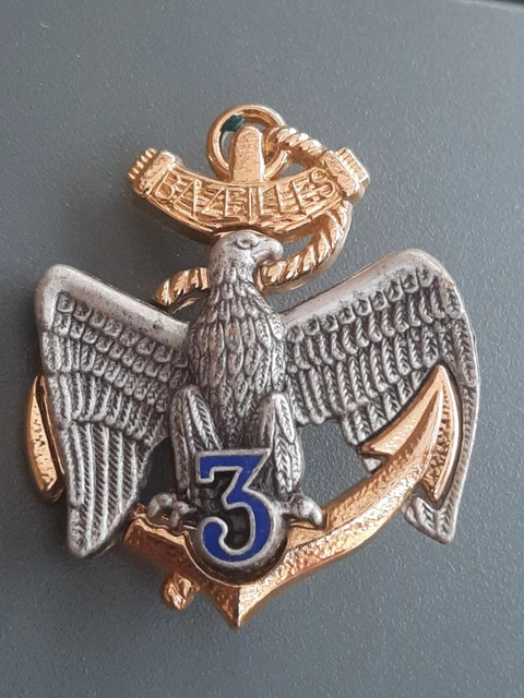 INSIGNE BADGE 3° RIMA BAZEILLES TDM COLONIALE RETIRAGE ATLAS A BERTRAND ...
