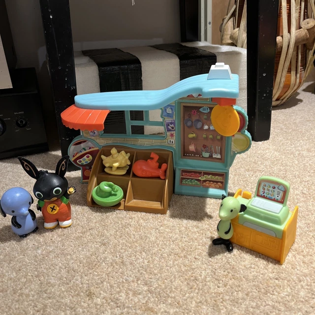 CBEEBIES BING THE Bunny Padgets Shop Playset Complete & Till + Amma ...