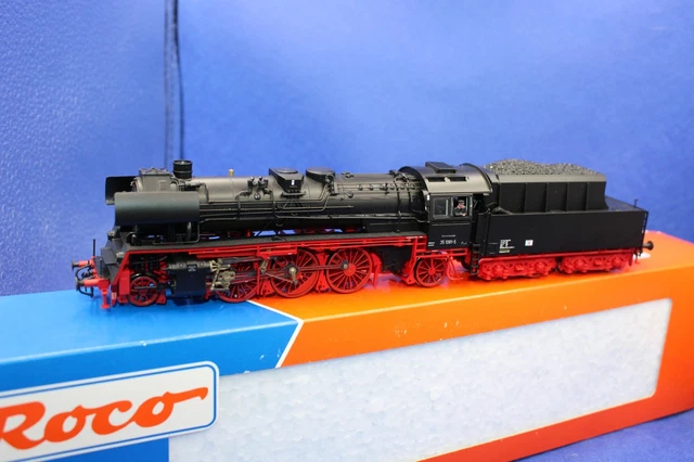 ROCO 63231 SPUR H0 DR Dampflok BR 35 1081-5 schwarz mit Lichtw./Top ...