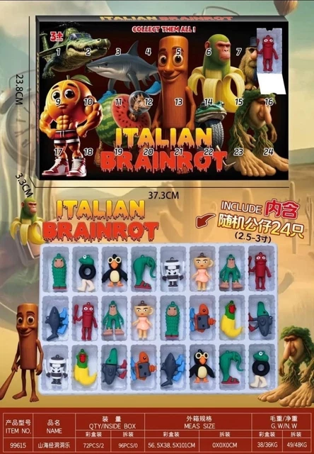 ITALIAN BRAINROT ADVENT Calendar 2025 Italian Brainrot Blindbox ...