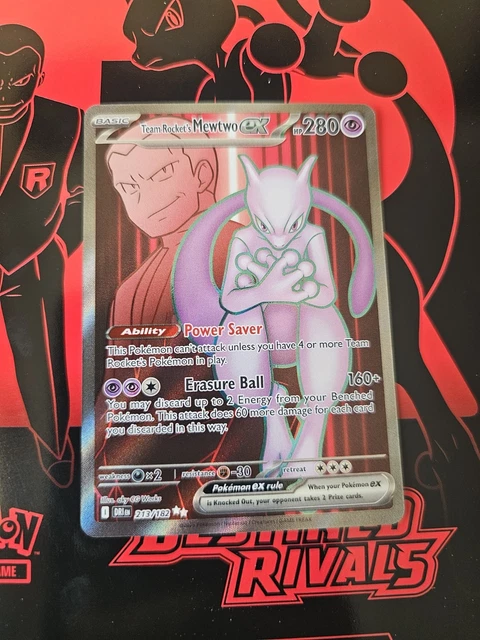 TEAM ROCKETS MEWTWO EX Destined Rivals Full Art £39.72 - PicClick UK