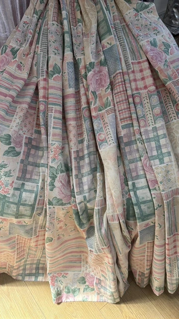 VINTAGE COTTAGE CORE Patchwork Effect Curtains, L 54” x W 65” £23.00 ...