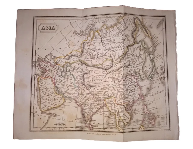 MAP OF ASIA 1812 £4.99 - PicClick UK