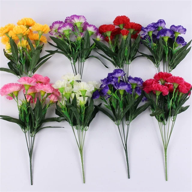FLEURS D'?ILLET PLASTIQUE 10 t tes polyvalentes et r utilisables pour ...