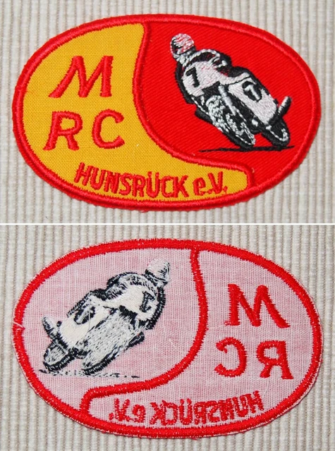 AUFNÄHER PATCH MRC Motorrad-Club Hunsrück e.V. ca. 9,5x6 cm groß ...