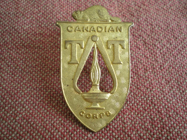 WW2 CANADIAN TECHNICAL Training Corps Cap Badge Scully of Montreal $45. ...