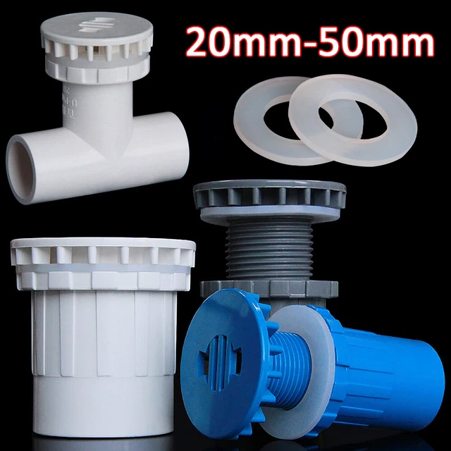 SOLVENT WELD THREADED Tank Connector Fitting for Fish Tank Aquarium ...