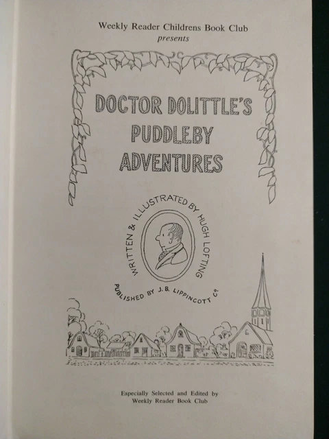 DOCTOR DOLITTLE'S PUDDLEBY Adventures par Hugh Lofting (couverture ...