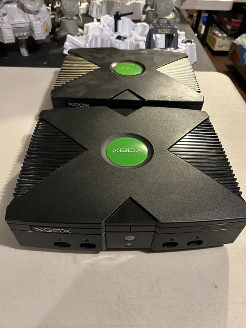 LOT OF 2 Microsoft Xbox Original Classic Home Console For Parts or ...
