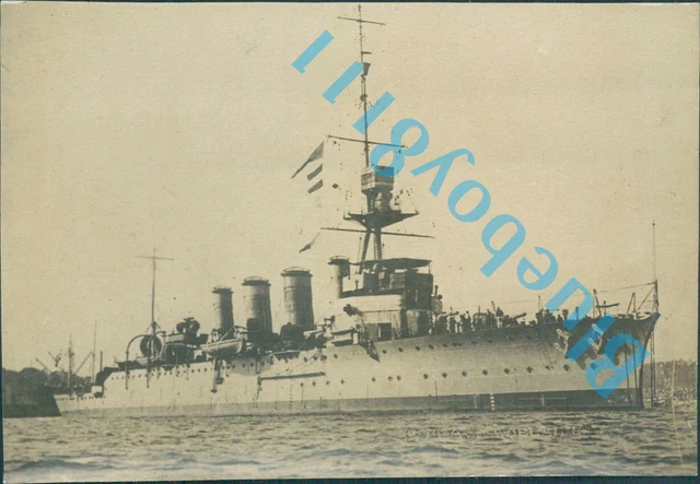 HMAS ADELAIDE LIGHT Cruiser During Special Services Squadron World tour ...